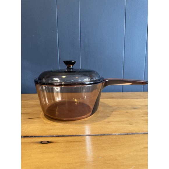 Pyrex | Kitchen | Vintage Pyrex Corning Vision Ware Amber 5l Glass ...